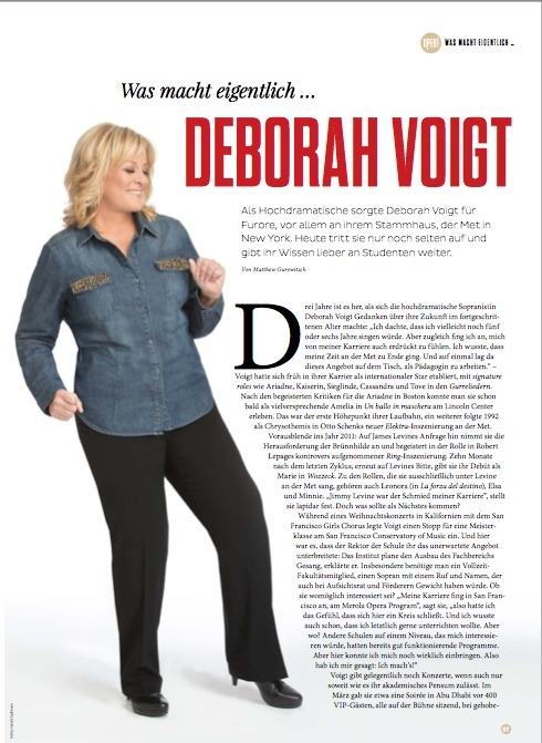 Catching up with Deborah Voigt: Yes, there is life after ...